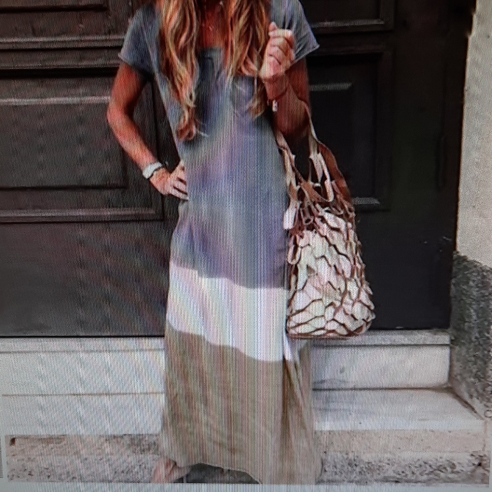 Misslook Colorblock Maxi Dress - Gem